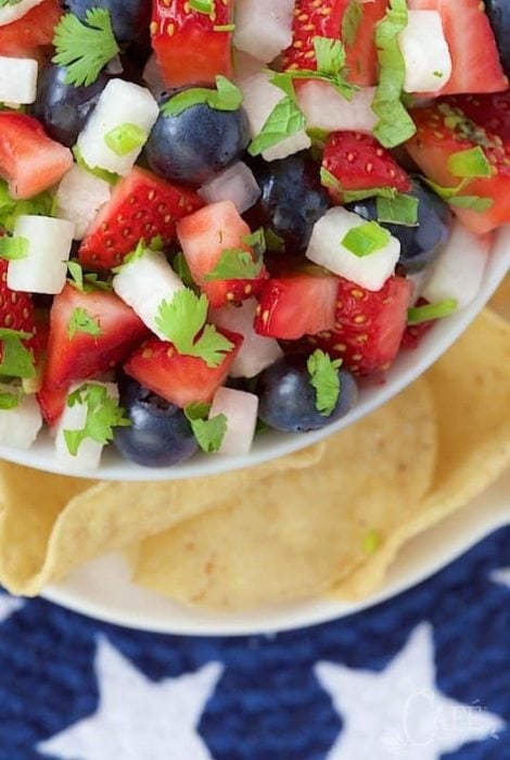 Red, White and Blue Salsa