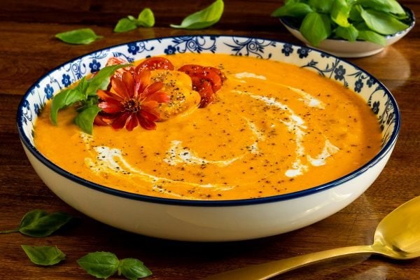 Creamy Roasted Tomato Carrot Bisque - The Café Sucre Farine