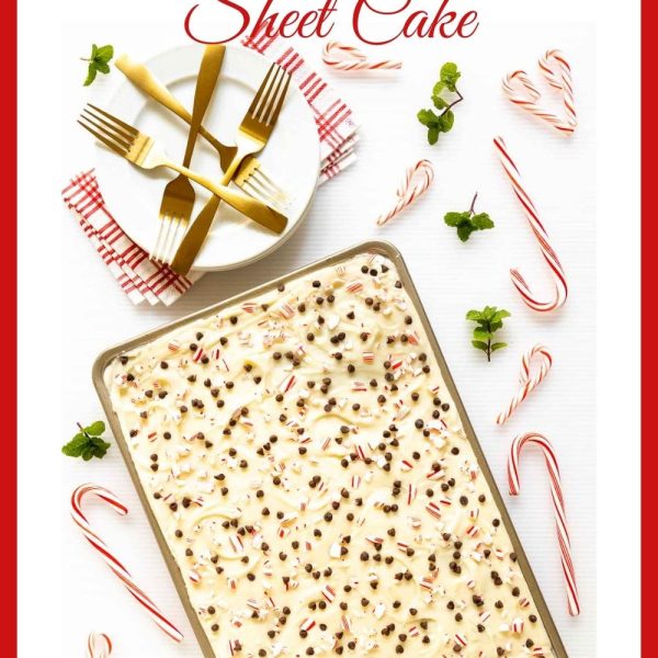 Ridiculously Easy Chocolate Peppermint Sheet Cake - The Café Sucre Farine