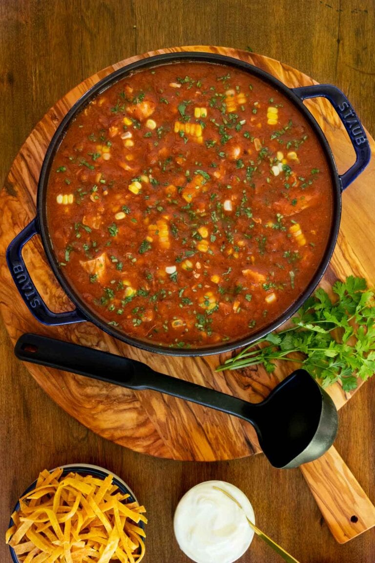 Mexican Chicken Soup (Sopa de Pollo Mexicana) - The Café Sucre Farine