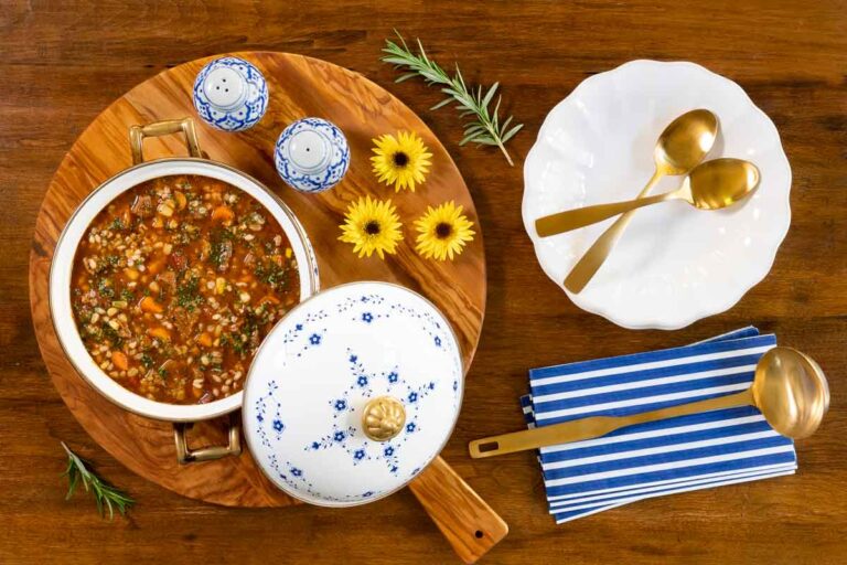 Guinness Slow-Roasted Beef Barley Soup - The Café Sucre Farine