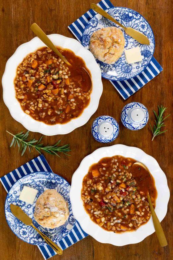 Guinness Slow-Roasted Beef Barley Soup - The Café Sucre Farine