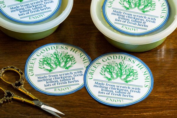 Green Goddess Hummus (with free printable labels for gifting) - The ...