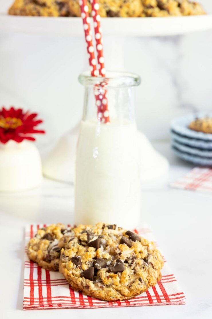 Ridiculously Easy Magic Cookies with Chocolate Chips and Coconut