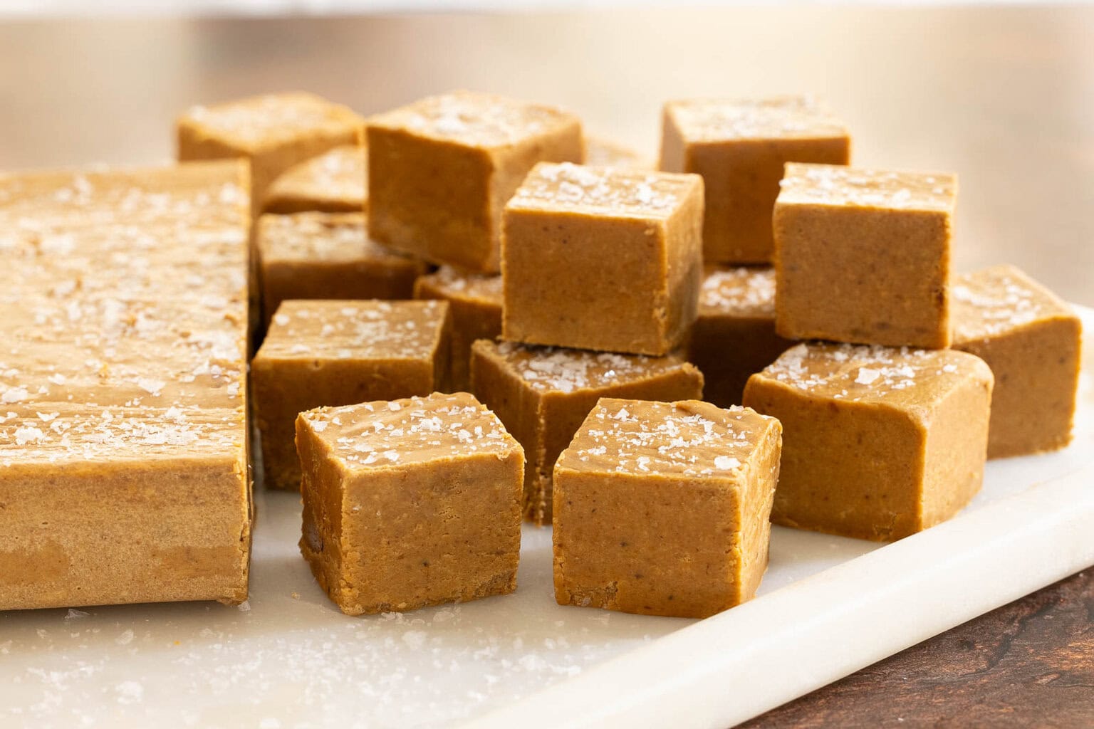 Sea-Salted Pumpkin Fudge - The Café Sucre Farine