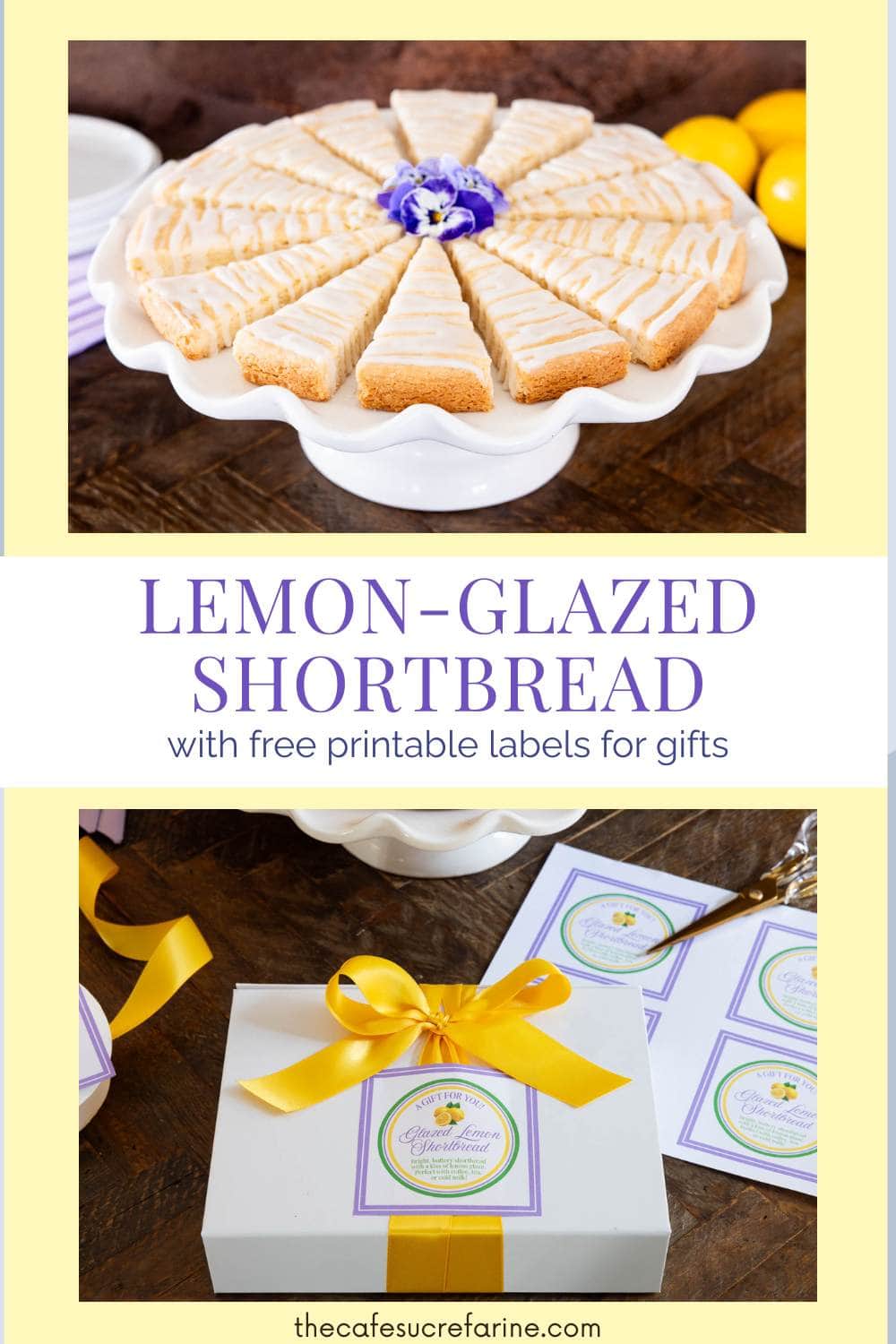 Lemon-Glazed Shortbread Wedges (Ridiculously Easy!)