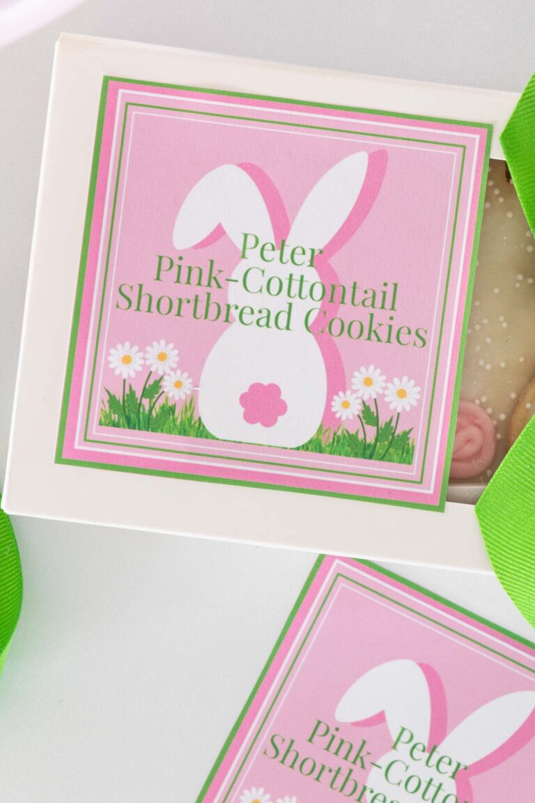 Easy Easter Bunny Shortbread Cookies (Melt-in-Your-Mouth!)