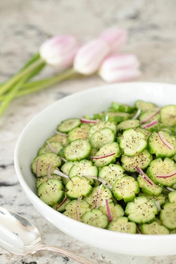 How to Make Cucumber Flowers - The Café Sucre Farine