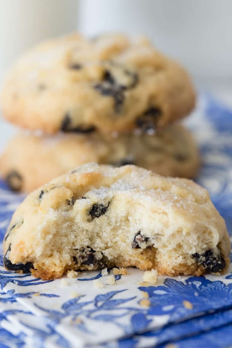 Lemon Blueberry Shortbread Cookies - The Café Sucre Farine