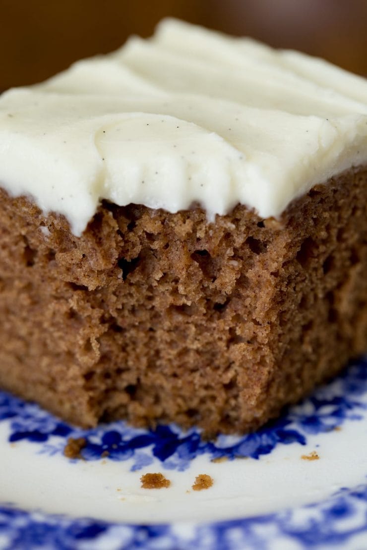 Easy Gingerbread Cake with Vanilla Bean Icing - The Café Sucre Farine