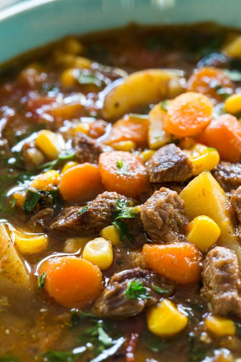 Instant Pot (or oven) Italian Vegetable Beef Soup - The Café Sucre Farine