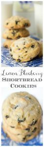 Lemon Blueberry Shortbread Cookies - The Café Sucre Farine