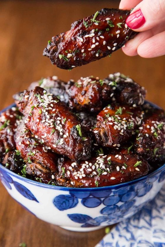 Strawberry Balsamic Baked Wings - The Café Sucre Farine