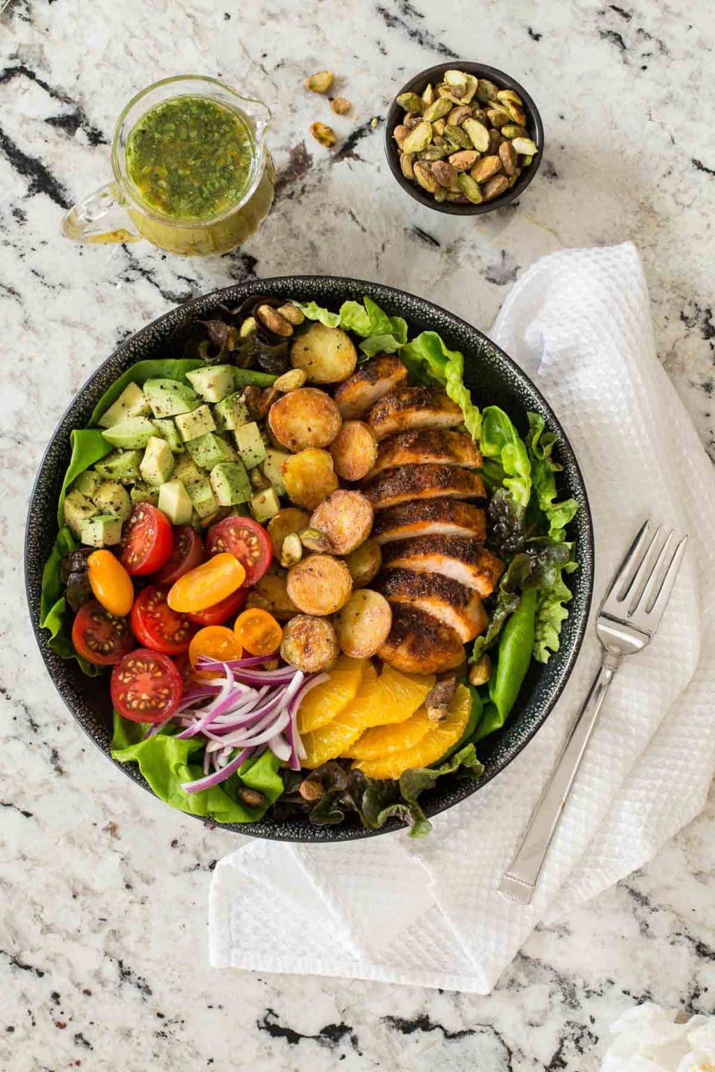 Warm Chicken and Roasted Potato Salad - The Café Sucre Farine